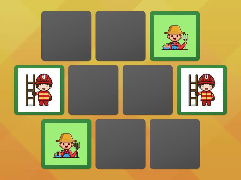 Memory "Las Profesiones". - Matching pairs
