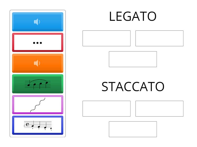 LEGATO O STACCATO? - Group sort