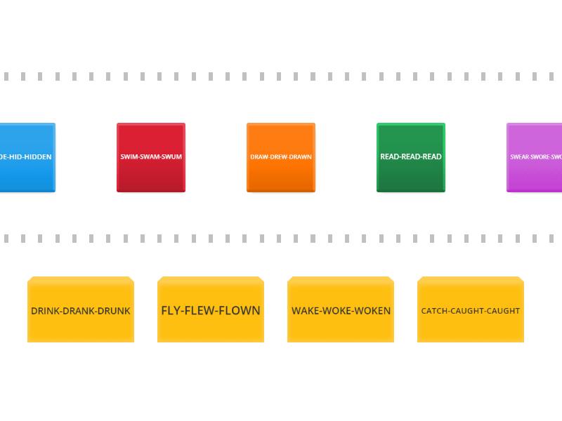 IRREGULAR VERBS PART 2 - Speed sorting
