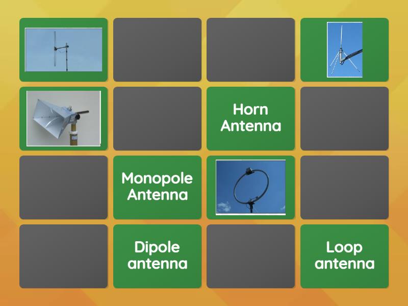 Types of antenna - Matching pairs