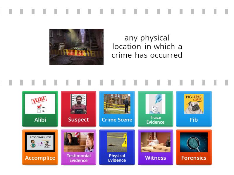 Crime Scene Basics - Find the match