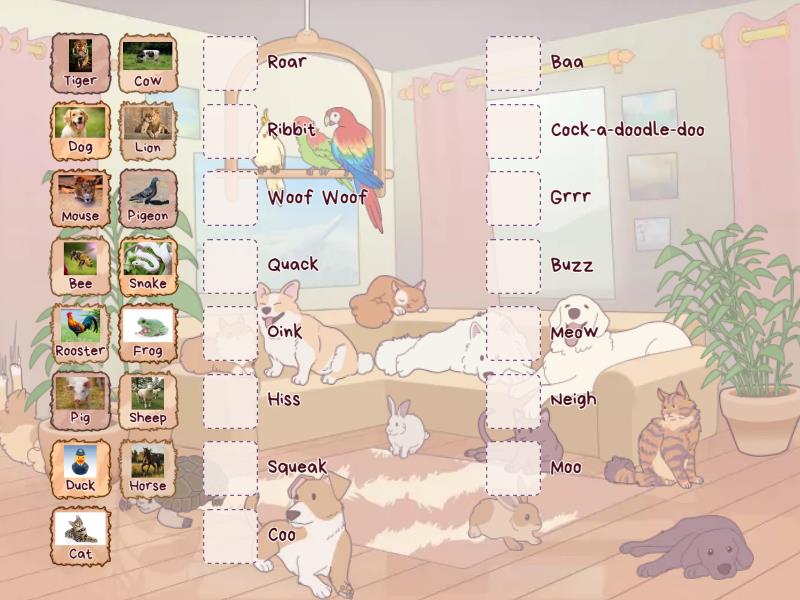 Animal Sounds - Match up