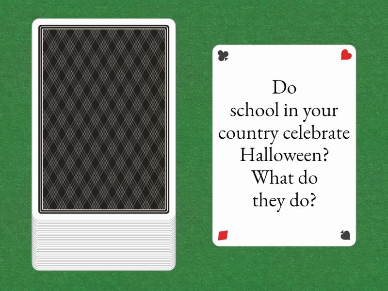 HALLOWEEN - Speaking cards