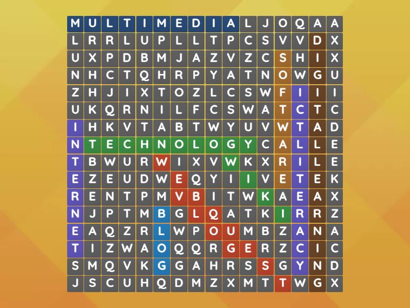 Basic Concepts of ICT - Sopa de letras