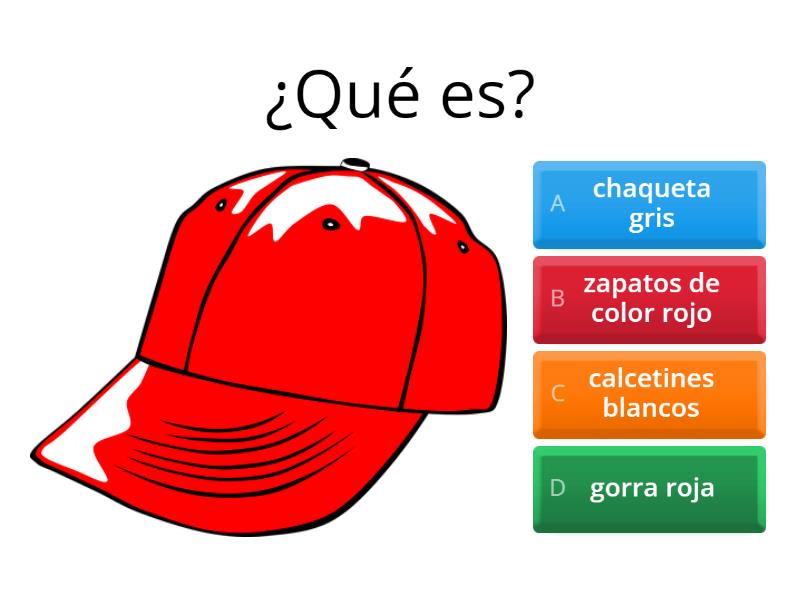 La ropa y los colores - Quiz