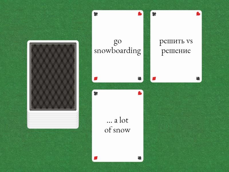 warm up - Speaking cards