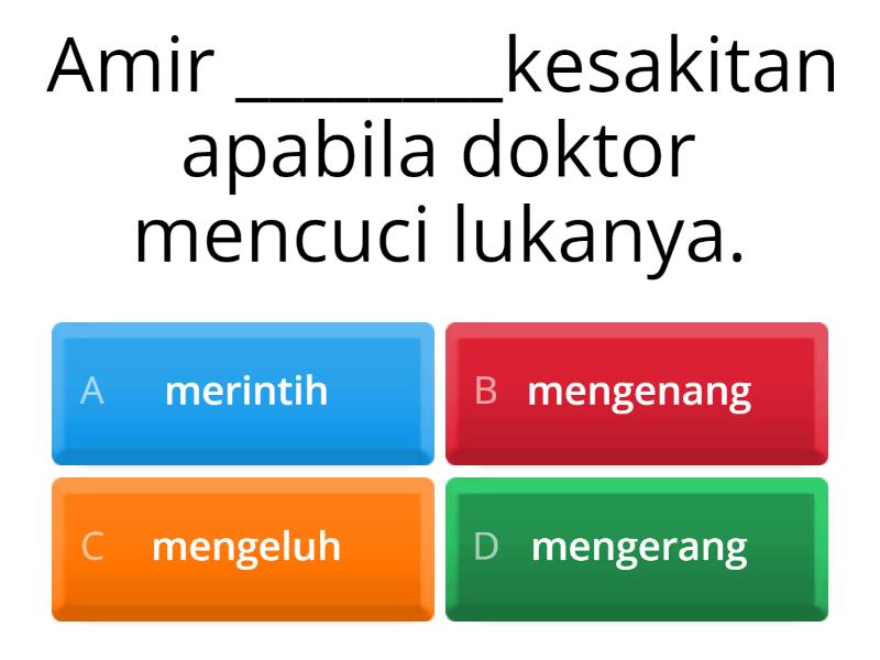 Kata Kerja (Tingkatan 3) - Quiz