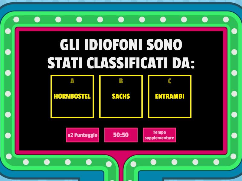 GLI IDIOFONI - Gameshow quiz