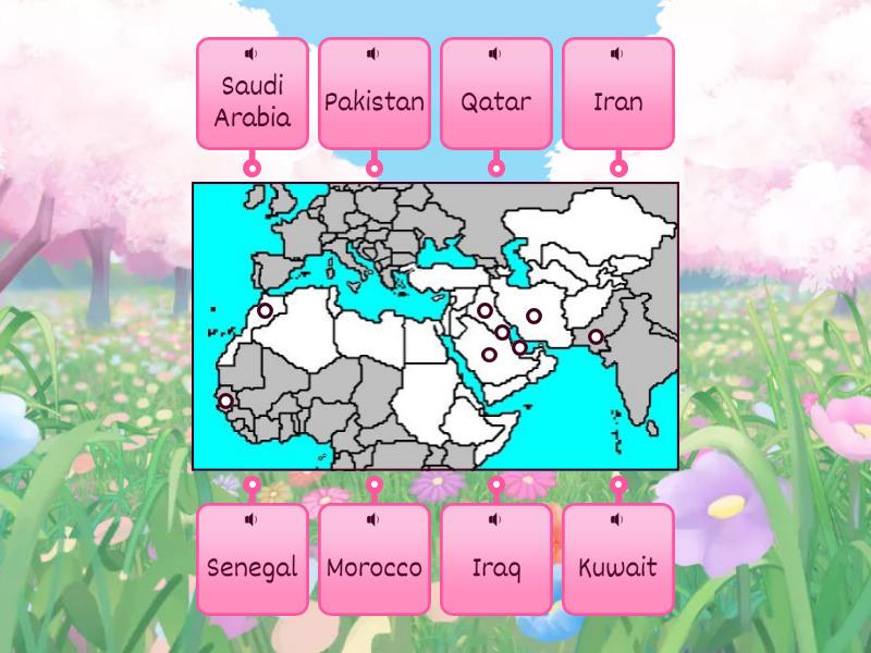 The first Arab World's Civilizations Map - Labelled diagram