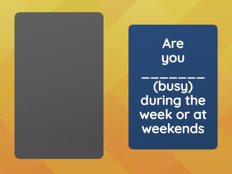 Comparative and Superlative - Random cards