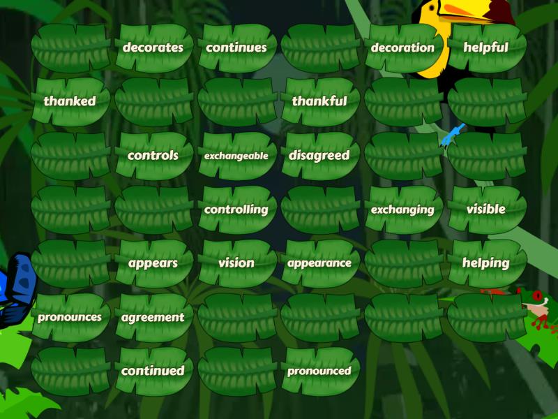 Word Solving Actions 9: Recognizing the Same Word Roots & Base Words ...