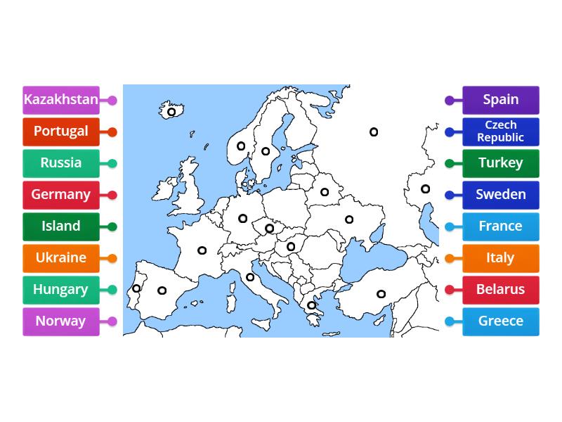 Contries - Labelled diagram