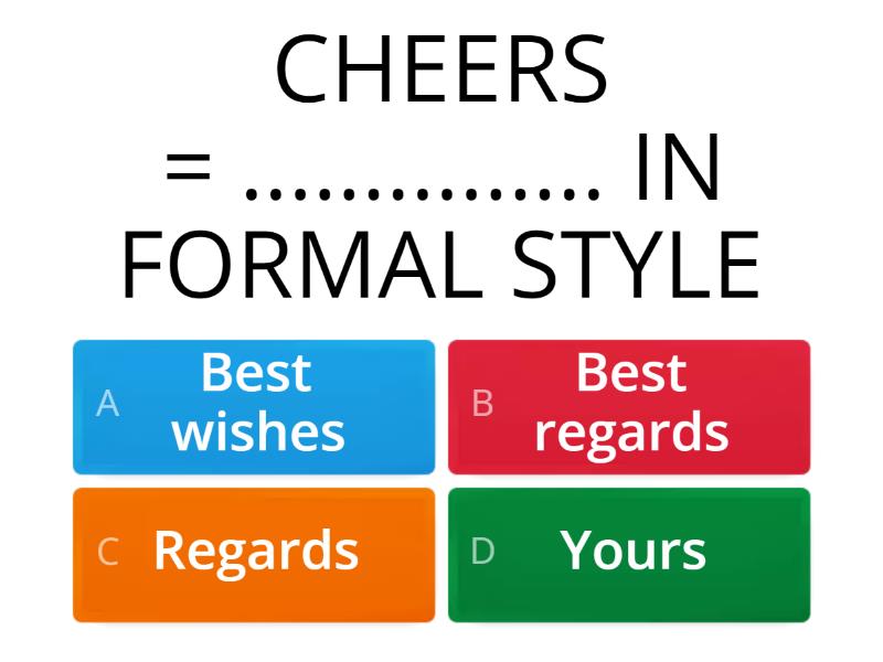 informal into formal- letter writing - Quiz