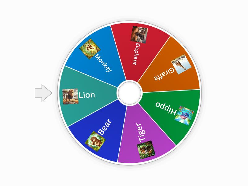 Zoo Animals - Spin the wheel