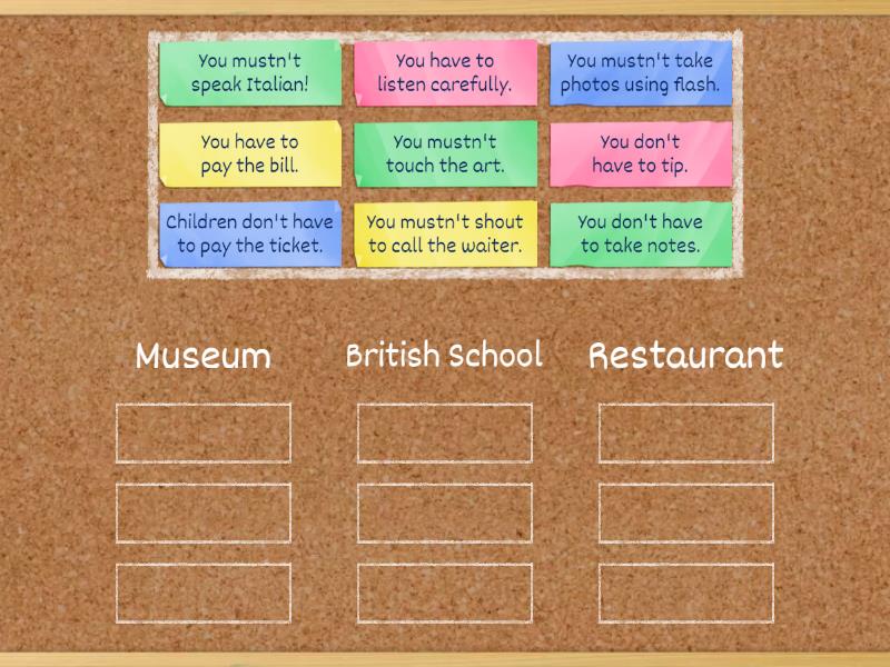 EF Pre Int - 7C - Rules - Group sort