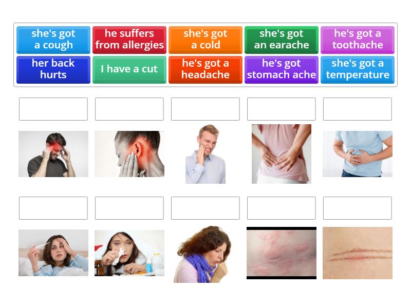 Health problems - Match up