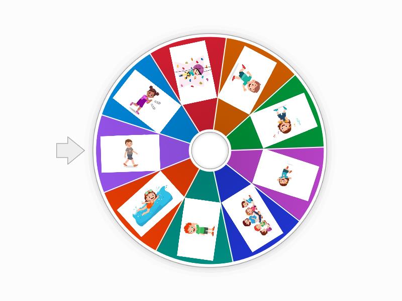 verbs of movement - Spin the wheel