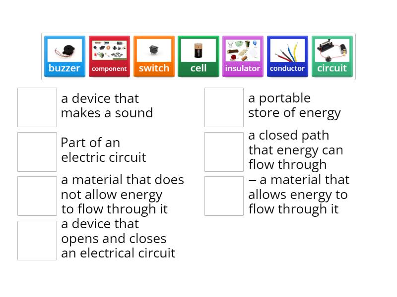 Electricity Revision - Match up