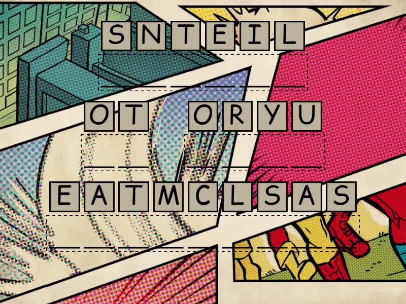 CLASSROOM RULES - Anagram