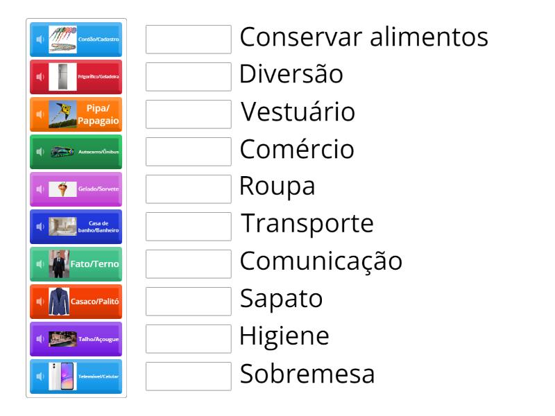 Como se chama? - Match up