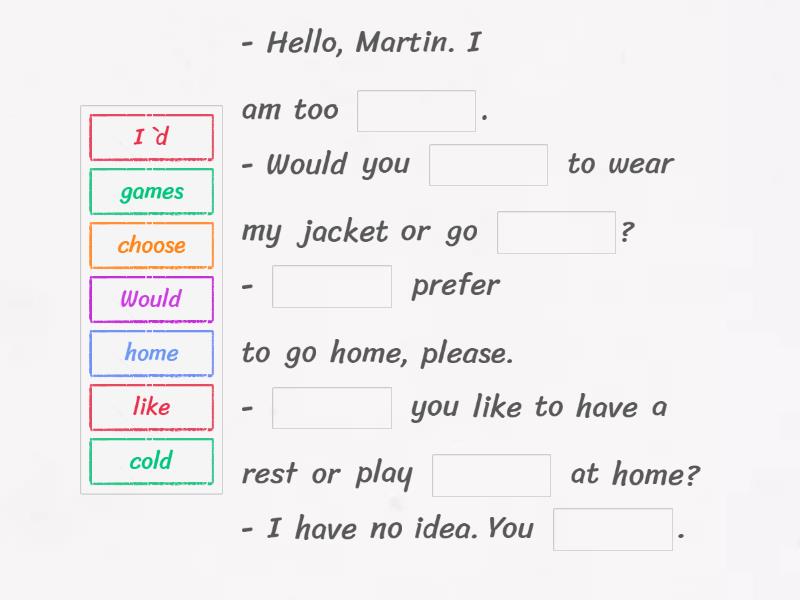 GG3_Unit 6. Communication. Preferences - Complete the sentence