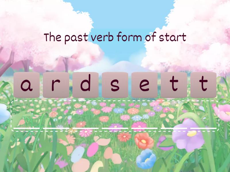 P6 U4 regular and irregular verbs - Anagram