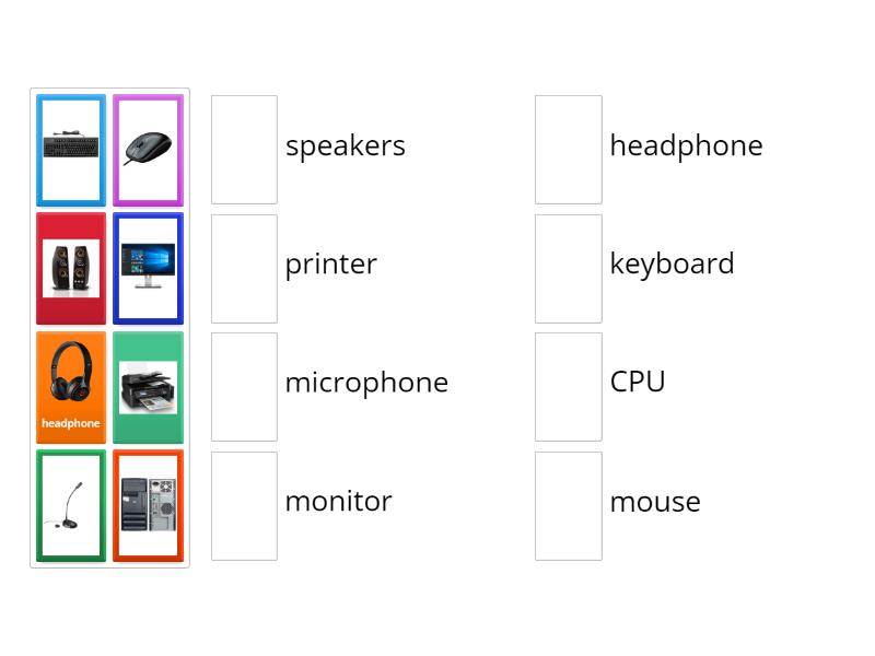 computer parts - Match up