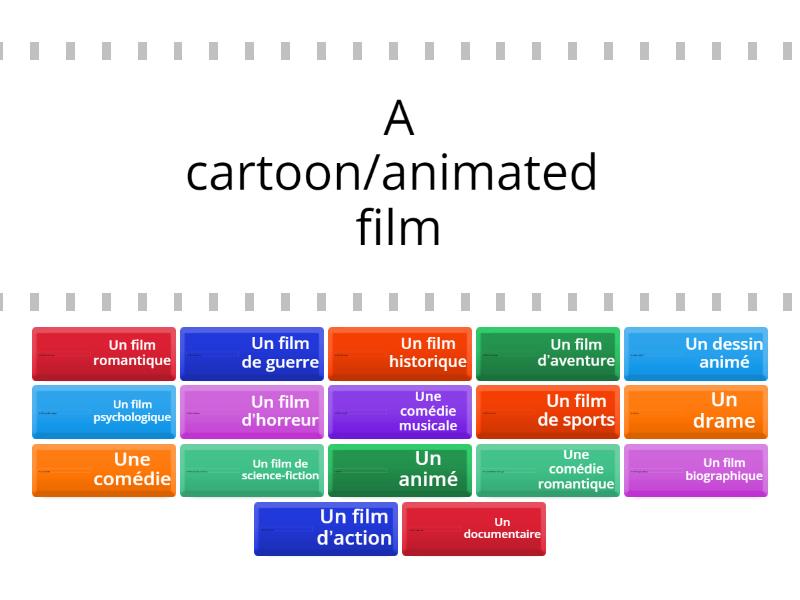 Les genres de films - Find the match