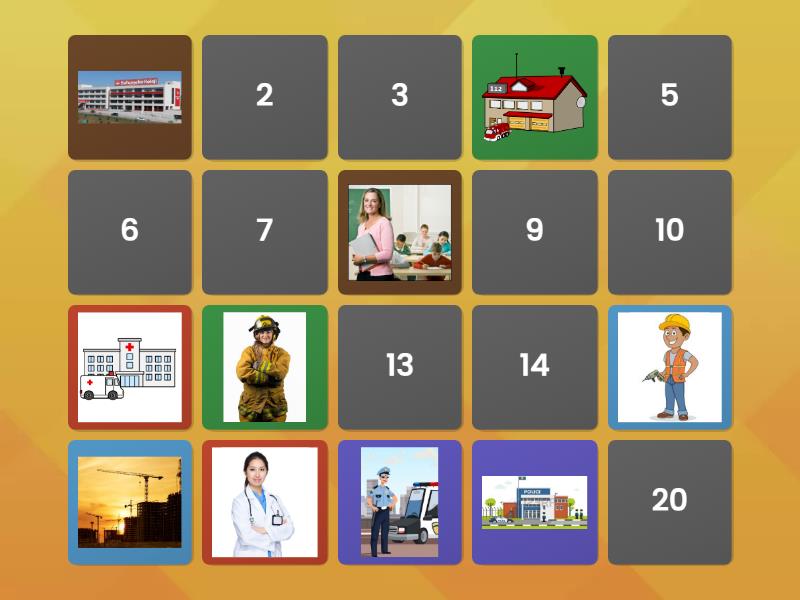 community workers tools - Matching pairs