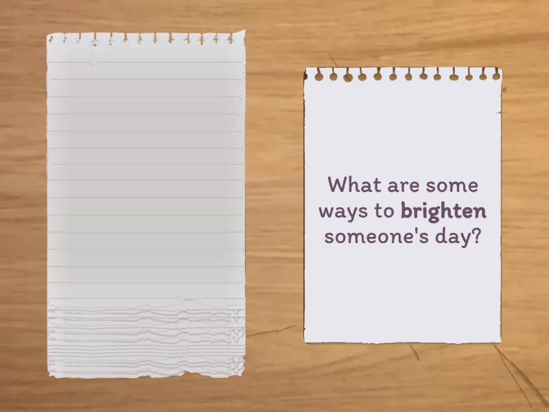 Speaking Warm-up - Speaking cards