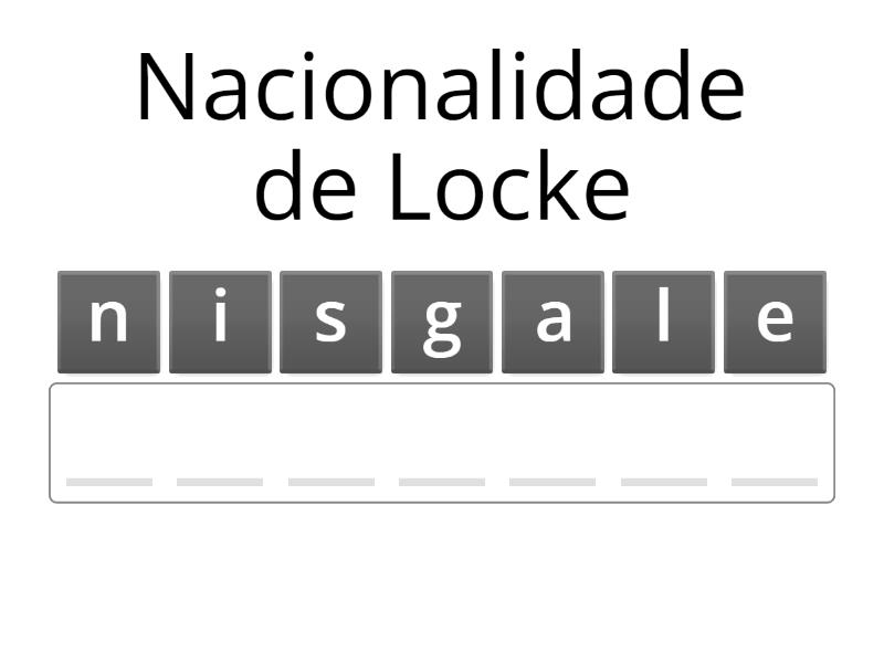 John Locke - Anagram