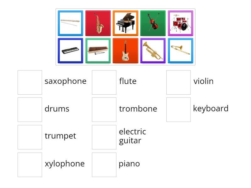 musical instrument - Match up