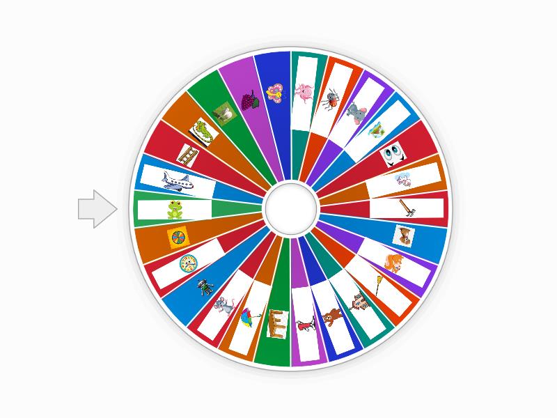 ESCUCHAR LA LETRA E IDENTIFICAR LA IMAGEN - Spin the wheel