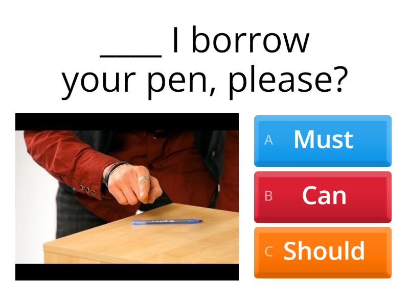 Modal Verbs (CAN, MUST, SHOULD, HAVE TO) - Cuestionario