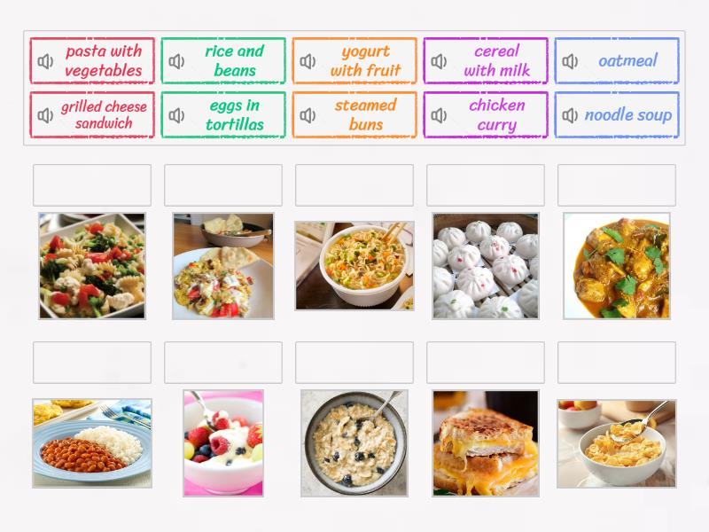 BIG ENGLISH 4 | Unit 3: Food Around the World - Vocabulary - Match up