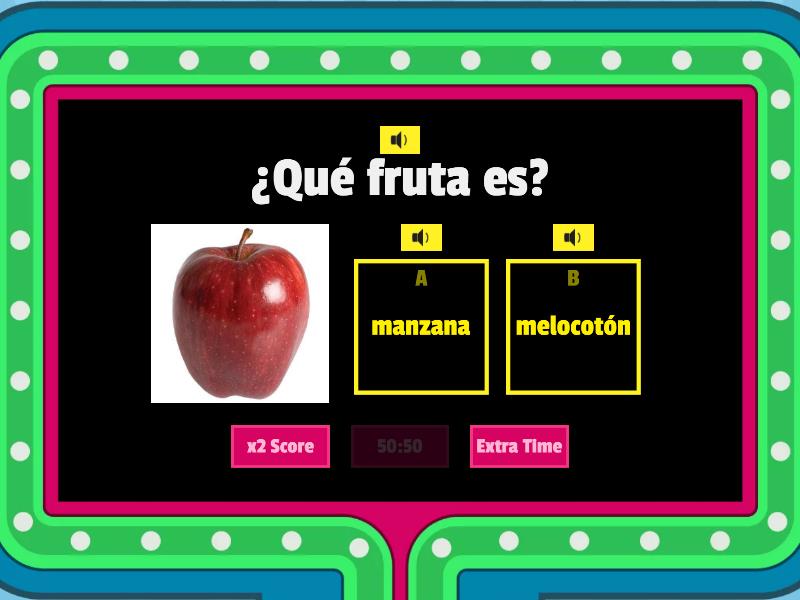 Las frutas - Concurso de preguntas