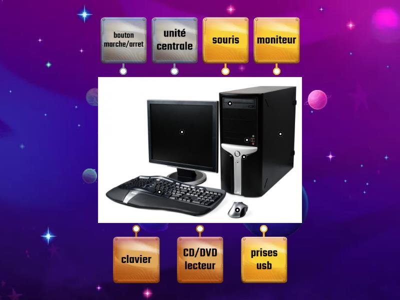le poste informatique - Labelled diagram