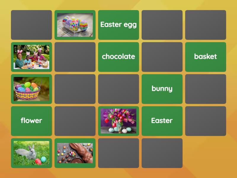 Easter Egg Hunt Pairs - Matching pairs