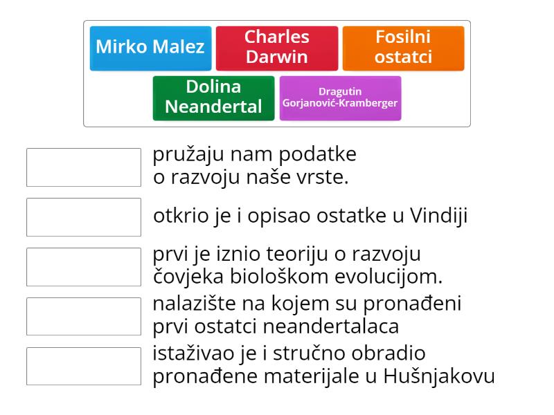 evolucija ljudske vrste - Match up