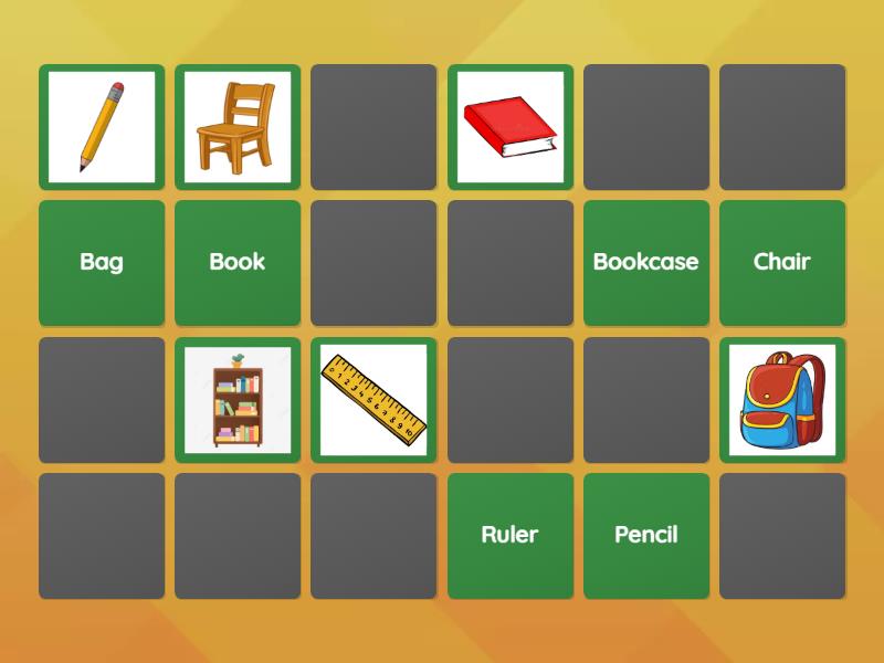 School Objects - Parejas