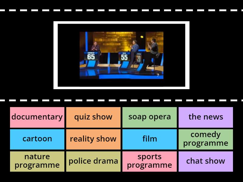 Project 2 Unit 6 TV programmes - Найди пару