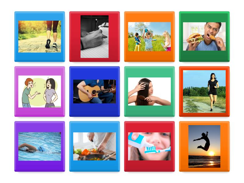 present simple - Flip tiles