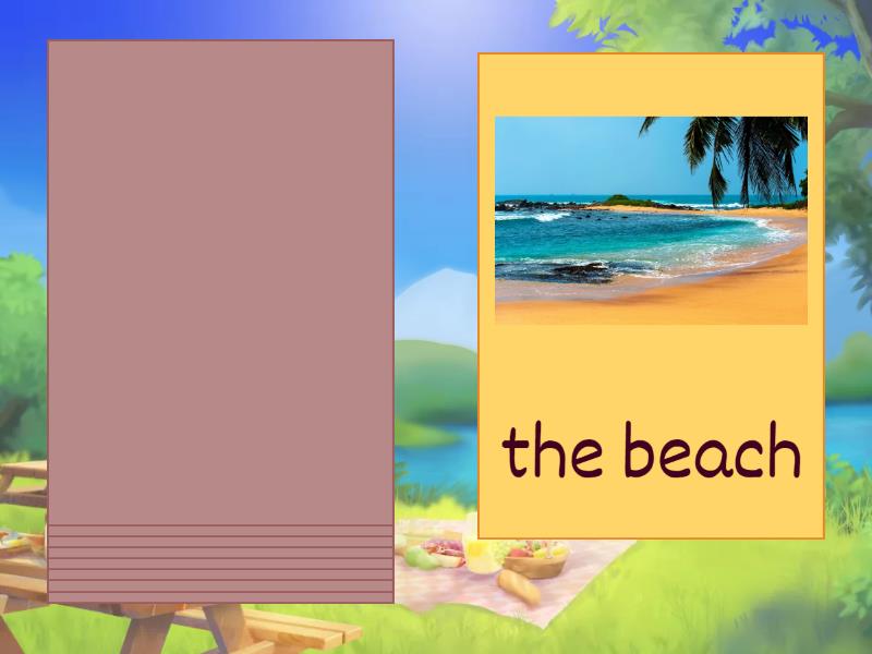 The Beach - Speaking cards