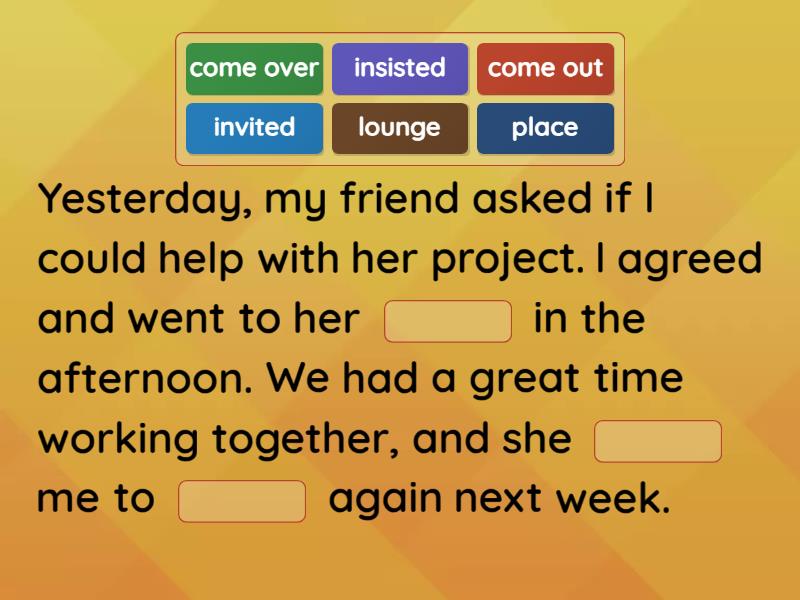 Revision Sentences 26.07.24 - Complete the sentence