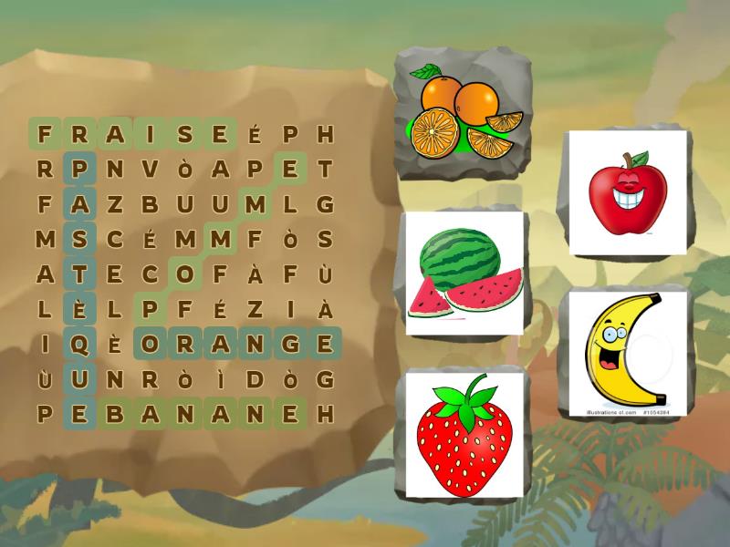 LES FRUITS - Wordsearch