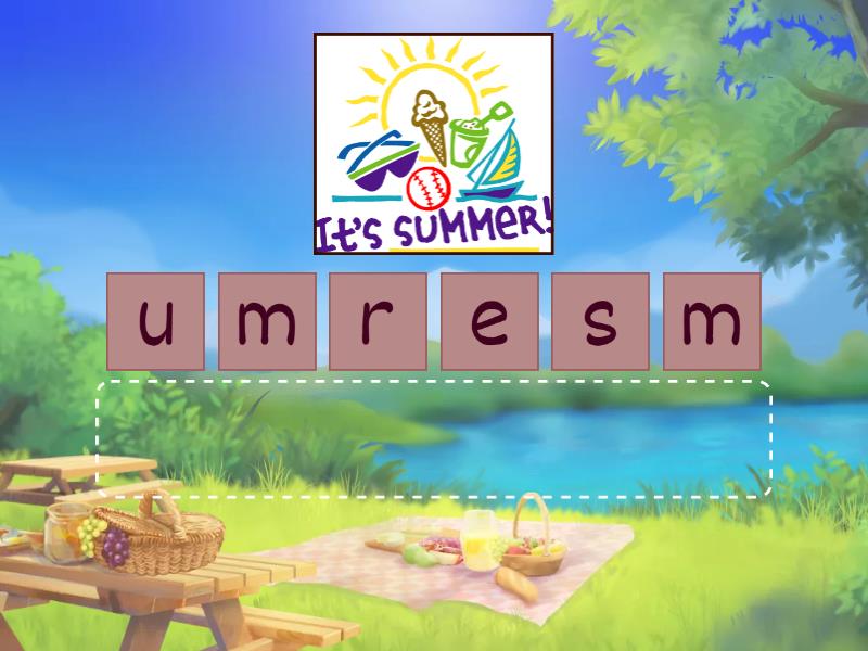 Do you like summer? - Anagram