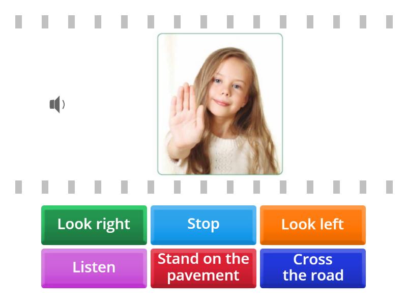 Tiger 2 - Unit 6: Road Safety - Find the match