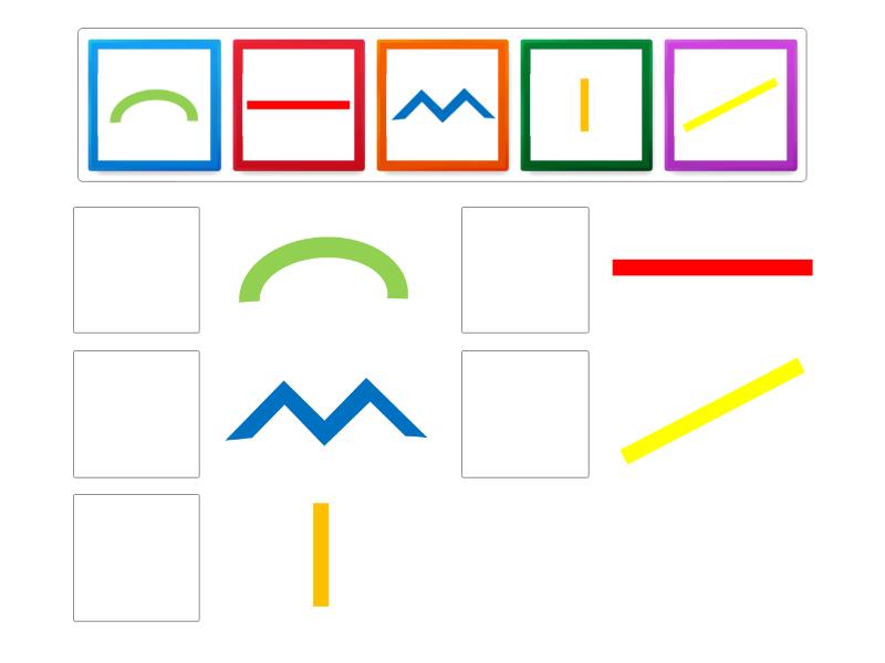 Iba't-ibang Uri ng Linya - Match up