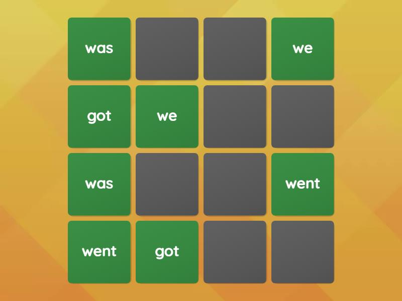 Snap Words - Matching pairs