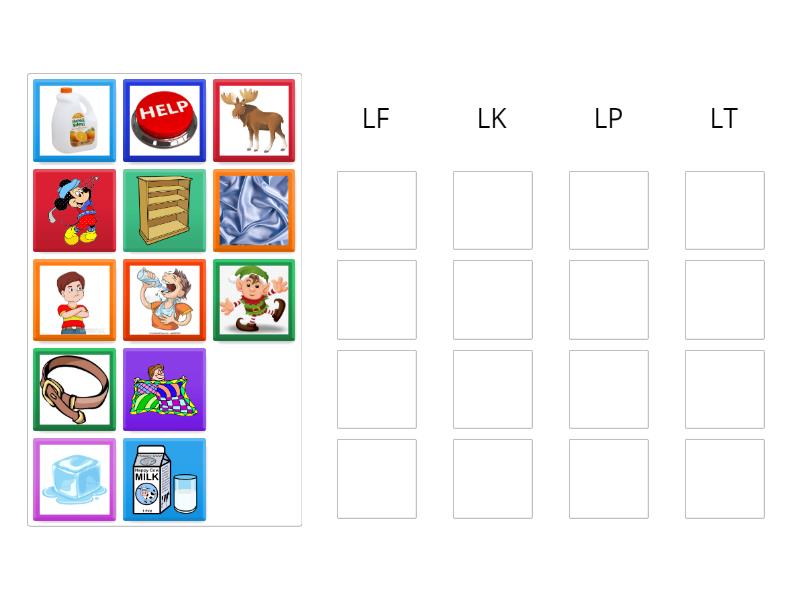 LF, LK, LP, LT Blends Mr Noel - Group sort